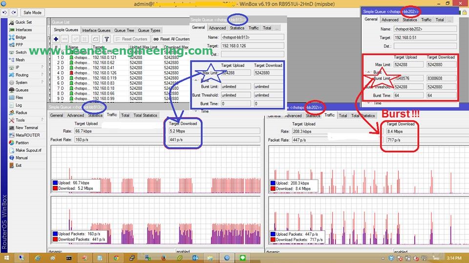 Mikrotik Burst B/W with Radius Manager - BEENET ENGINEERING